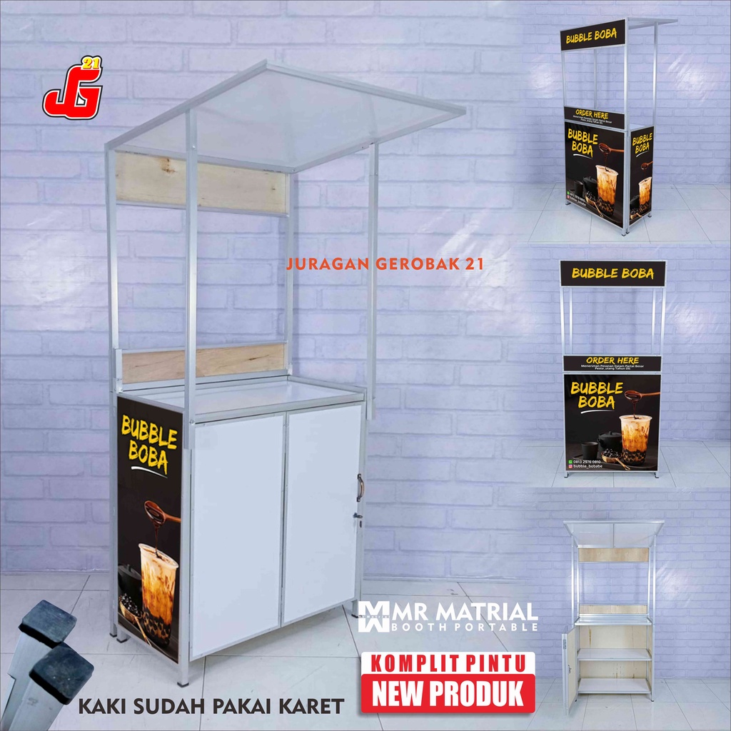 Jual Meja Booth Portable Pintu Lipat Bisa COD Cocok Untuk Usaha Atau ...
