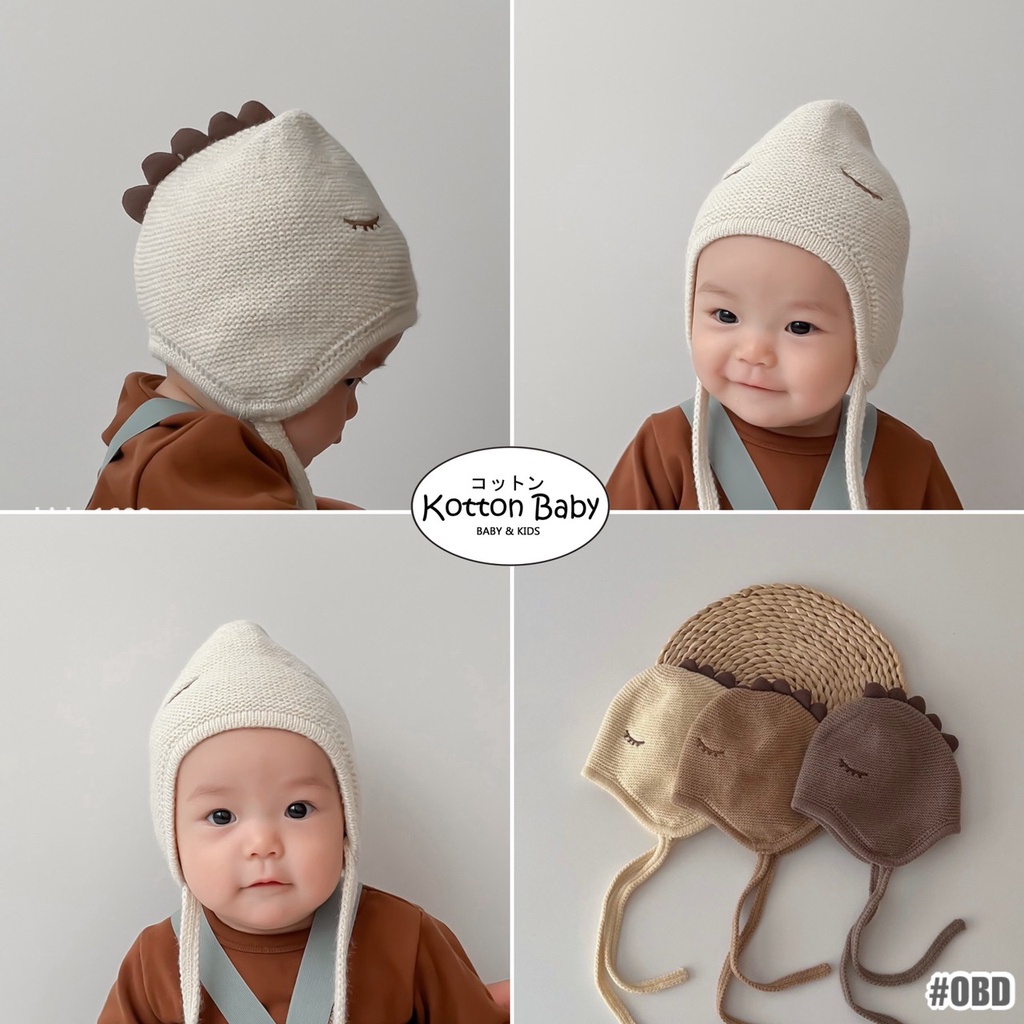 Jual 0-3 thn || Topi Bonnet Bayi Newborn Anak Emen Anak Impor kotton ...