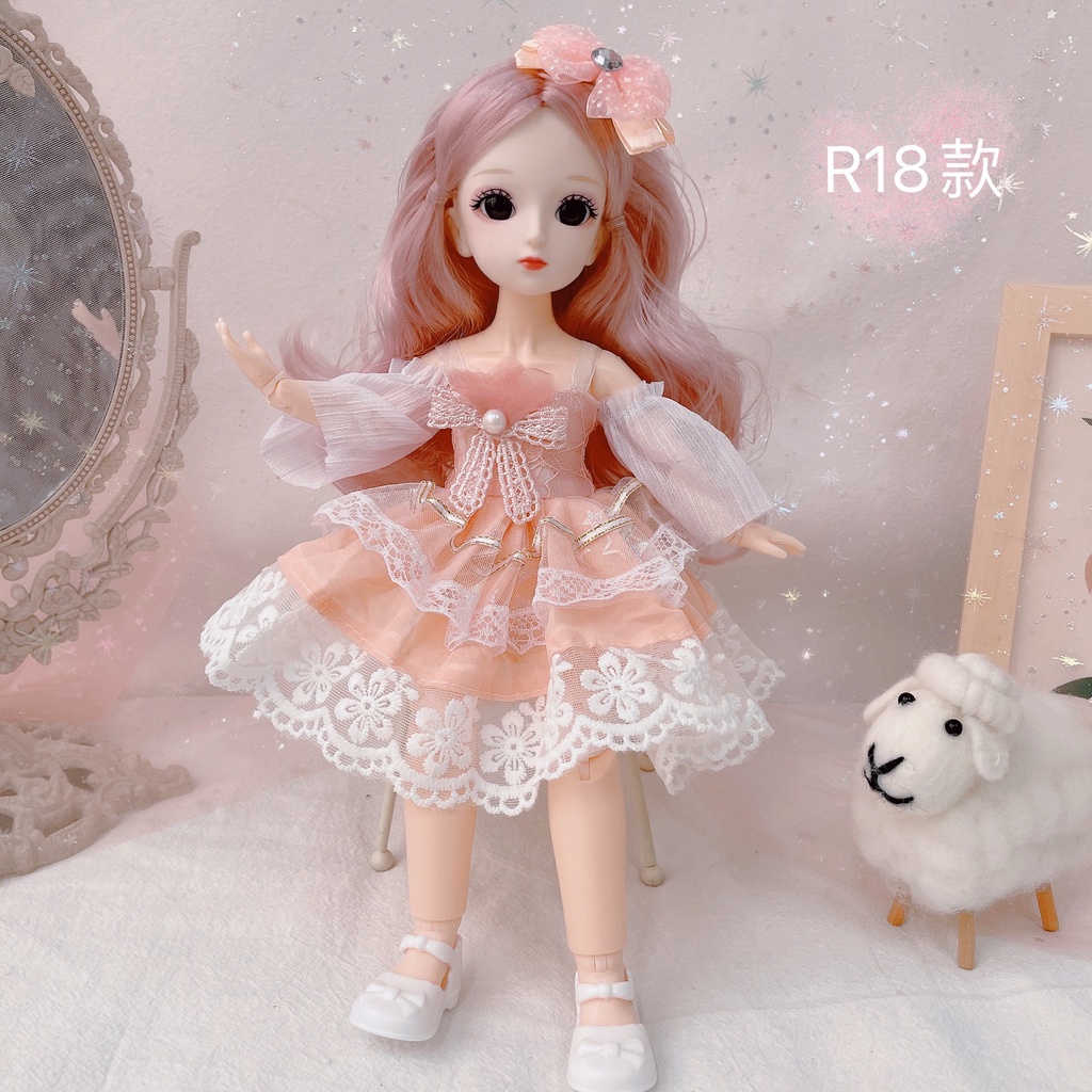 Jual Mainan Anak Boneka BJD Doll 30cm Cute DIY Girls Gift Princess ...