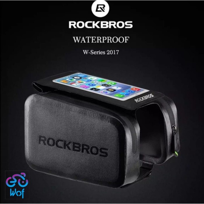 Jual ROCKBROS AS-006BK Tas Sepeda Waterproof Frame Bag Bicycle Touch ...