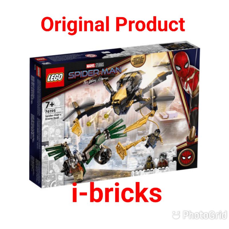 Jual Lego SuperHeroes 76195 Spider-Man's Drone Duel | Shopee Indonesia