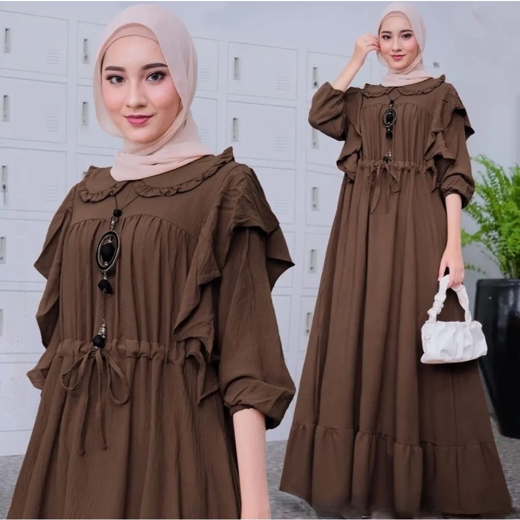 Jual Gamis Wanita terbaru 2025 model gamis simple AUREL MAXY DRESS ...