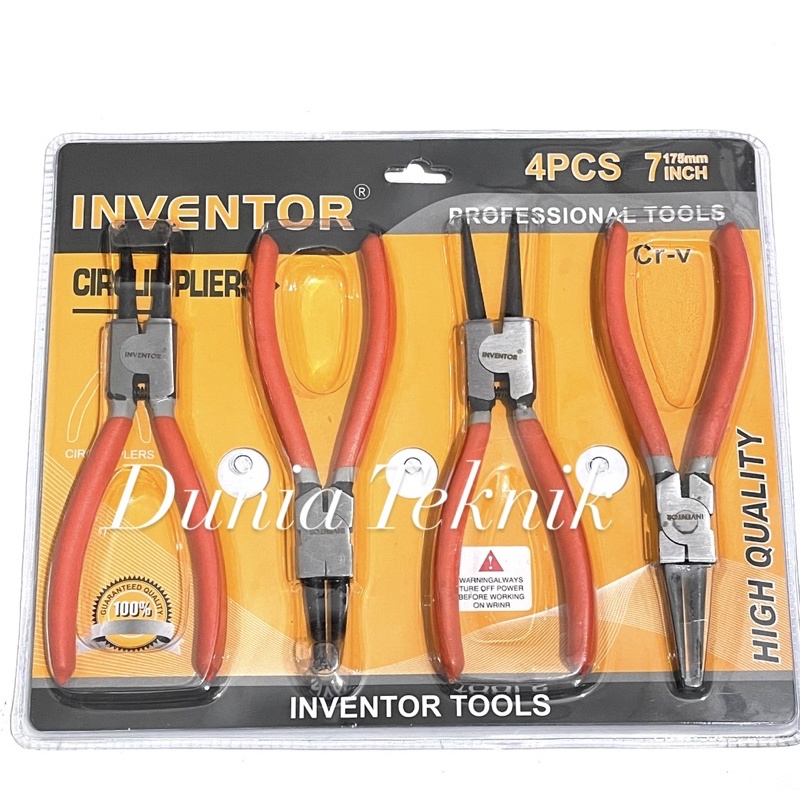 Jual Tang Snap Ring Set 4 Pcs Tang Spi Tang Spie 1 Set Full 7” Circlip ...