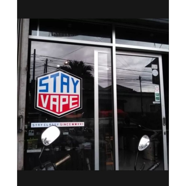 Jual STIKER KACA STAY VAPE STIKER CUSTOM STICKER CUTTING | Shopee Indonesia