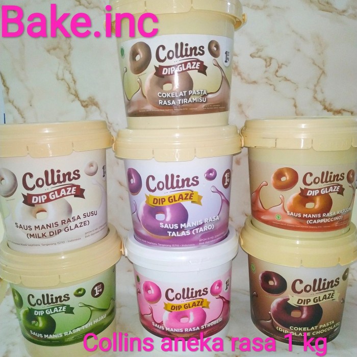 Jual [Bake.inc] Collins Dip Glaze Aneka Rasa 1 kg ( harga satuan ...