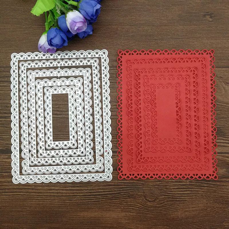 Jual Cutting Dies - Rectangle Lace (5 dies) | Shopee Indonesia
