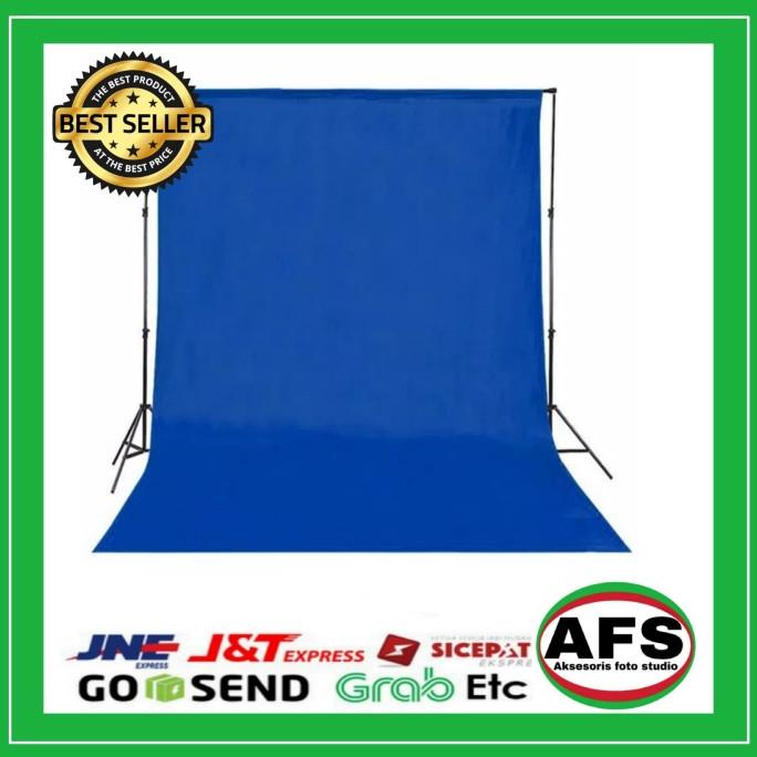 Jual Background foto kain polos 2,5 x 3 meter warna Biru | Shopee Indonesia