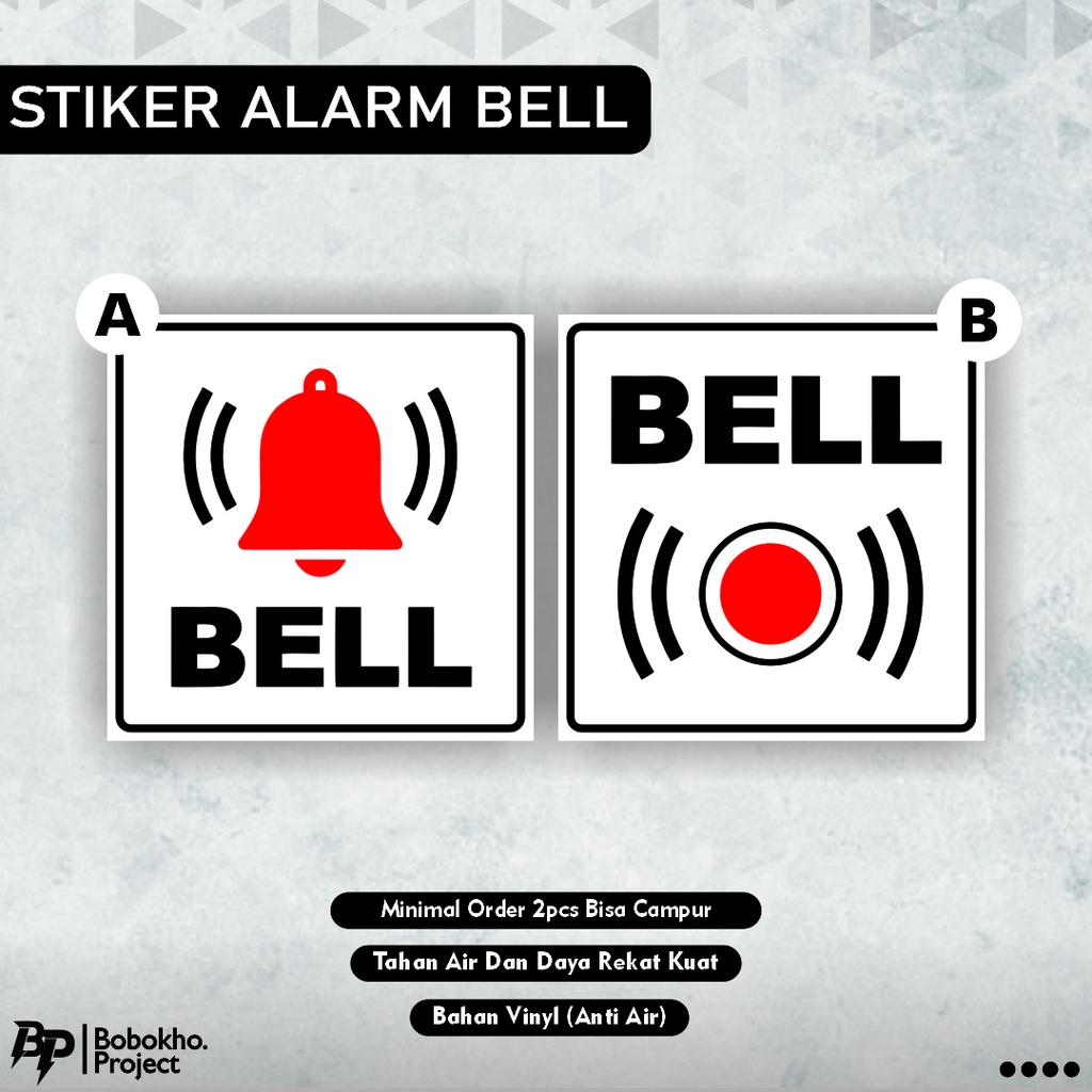 Jual Sticker bell rumah / sign sticker bell / stiker bell / bell rumah ...