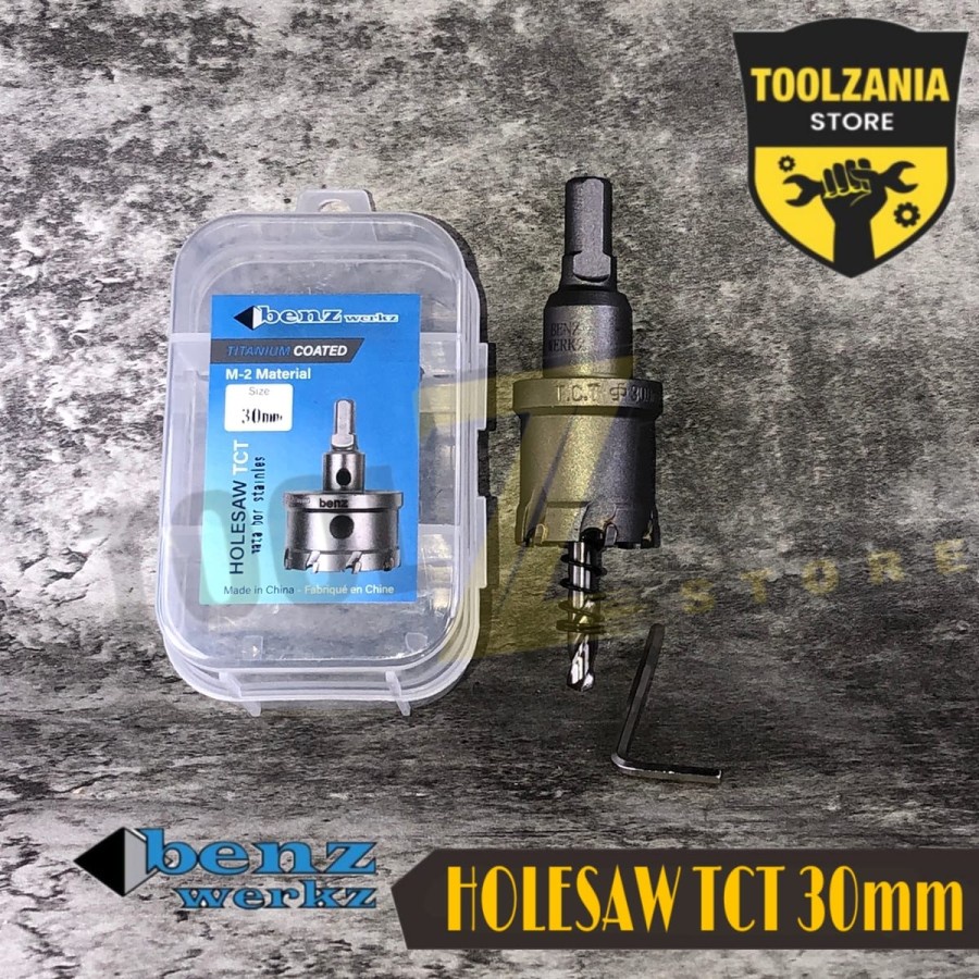 Jual Mata bor holesaw TCT 30mm / mata bor plong metal besi 30 mm benz ...