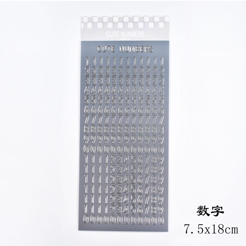 Jual STIKER STICKER ALPHABET alfabet/ stiker huruf angka gold silver ...