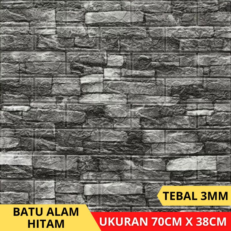 Jual Wallpaper Stiker Dinding 3D Foam Batu Bata Dekorasi Dinding ...
