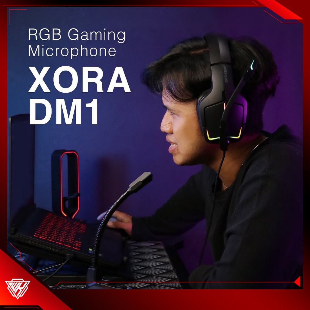 Jual Rexus Rgb Gaming Microphone XORA DM1 - Hitam | Shopee Indonesia