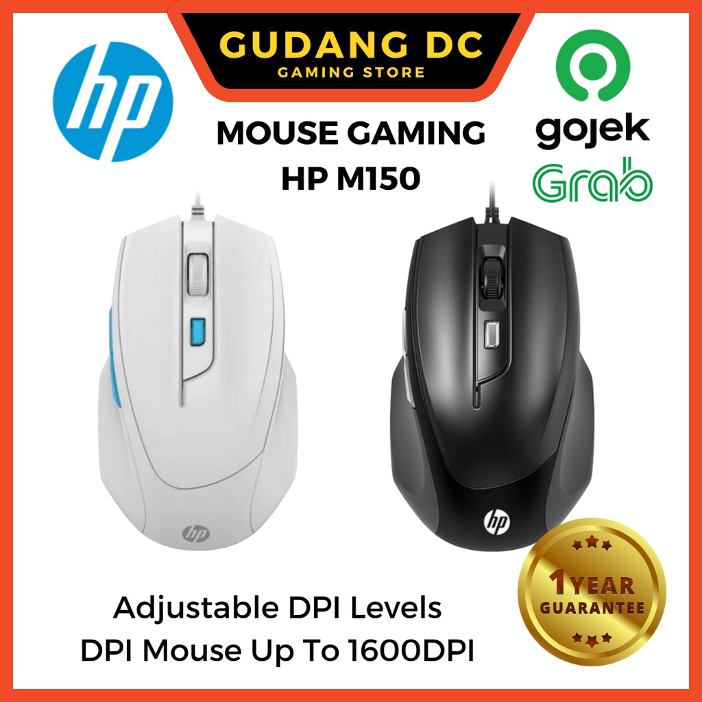 Jual Mouse Gaming 1600DPI USB Wired Macro Programmable HP M150 | Shopee ...