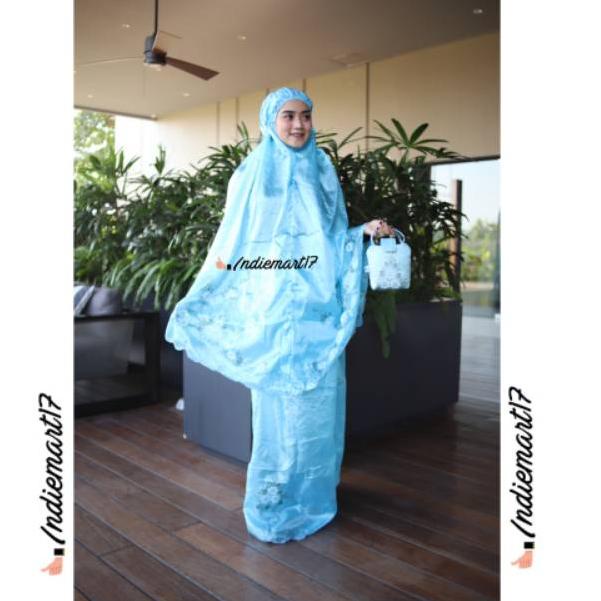 Jual "KG.21De22ᴱ" Mukena Parasut Parasit Lukis Bunga Sablon Premium ...