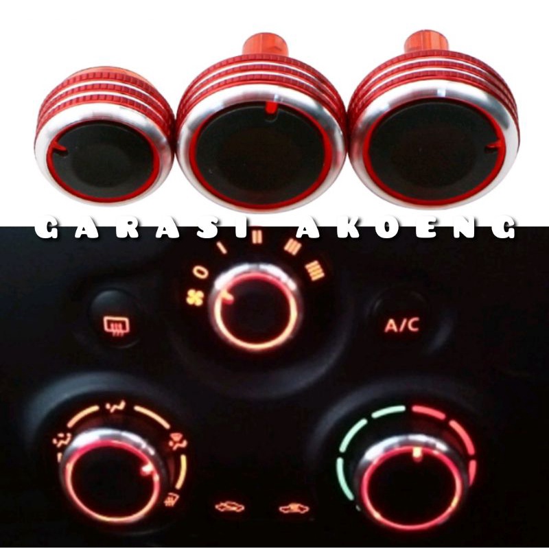 Jual Knob AC Alumunium Nisan March Tombol Putaran Modifikasi Nyala ...