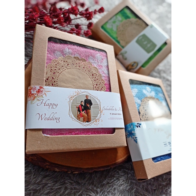 Jual Souvenir Handuk Custom Packaging Box Elegan | Shopee Indonesia