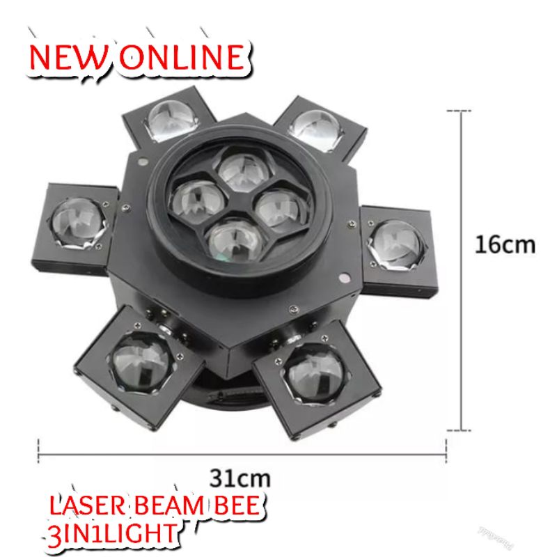 Jual MOVING BEAM LASER BEE 3IN1LIGHT | Shopee Indonesia