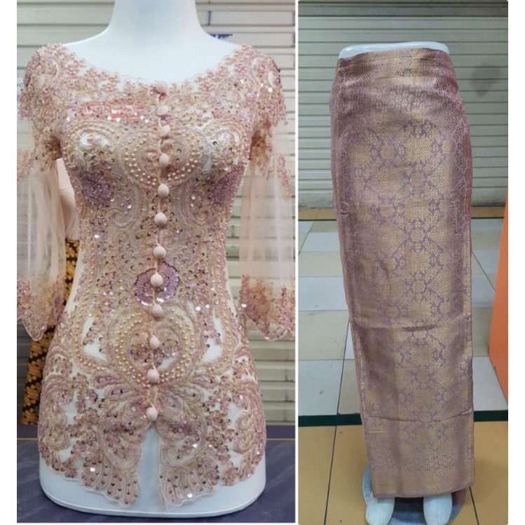 Jual setelan payet rok songket/kebaya modern | Shopee Indonesia