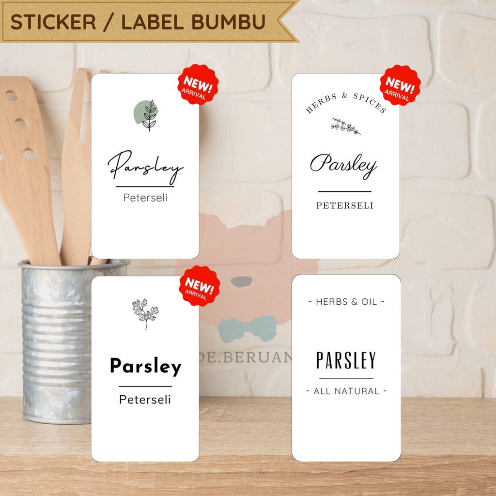 Jual Sticker Label Bumbu / Sticker Botol Kaca / Sticker Botol Kaca ...