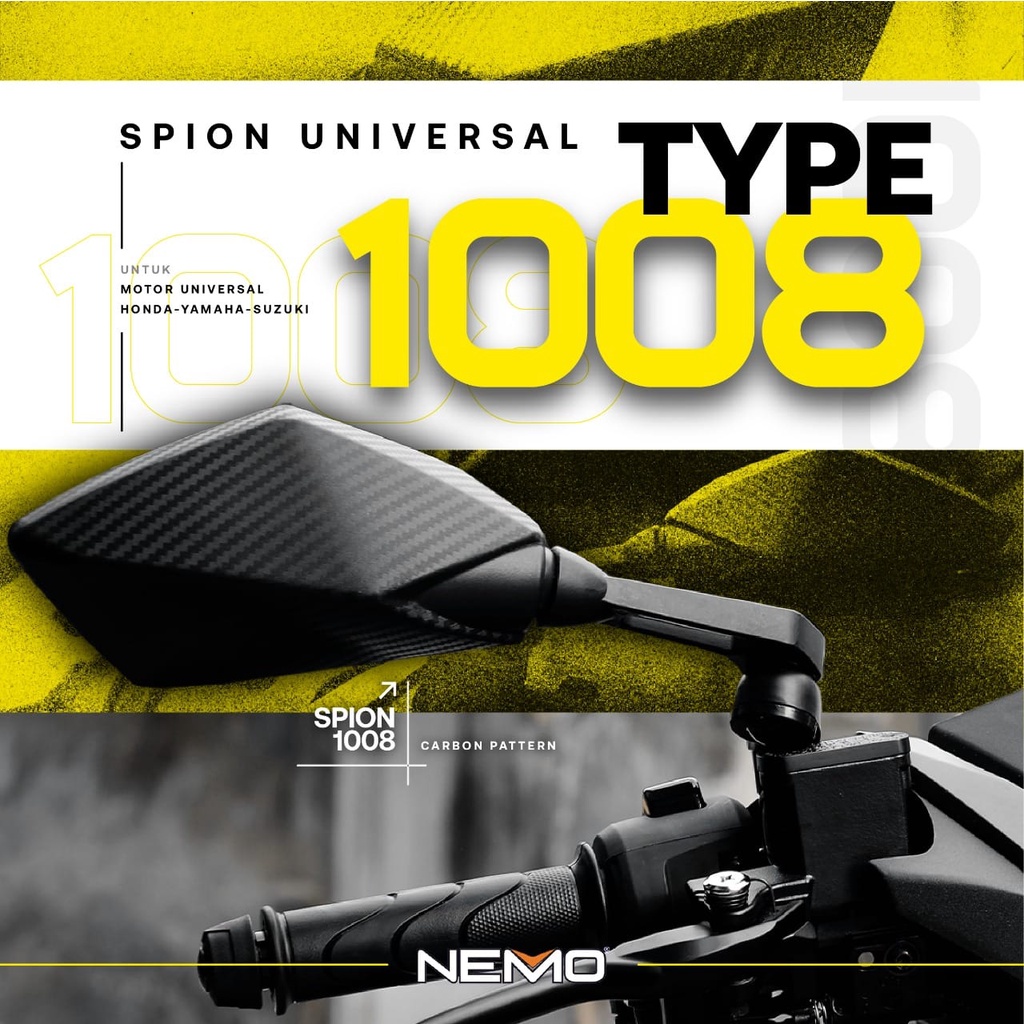 Jual Spion GMA Nemo Tipe 1008 Ducati 1007 Universal 1249 Bajaj Pulsar ...