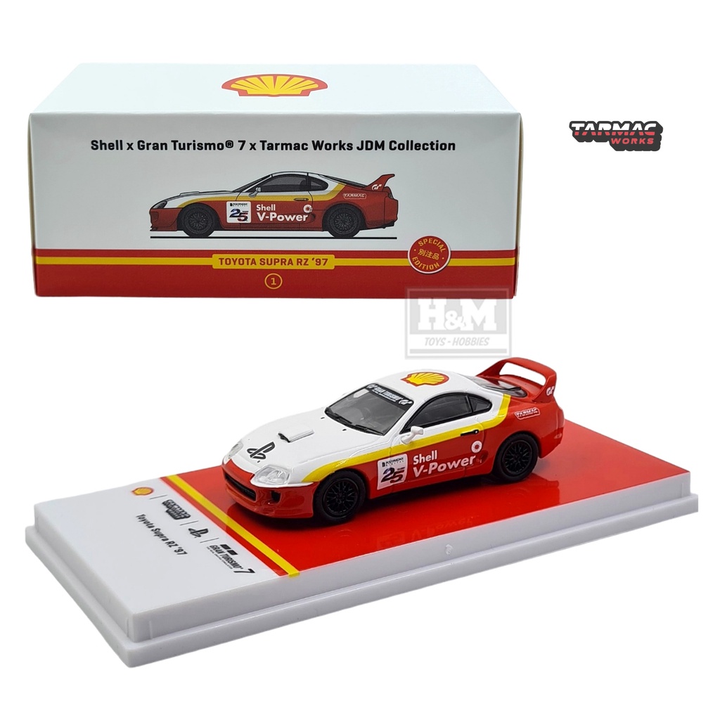 Jual Diecast Shell X Gran Turismo X Tarmac Works Toyota Supra RZ 97 ...