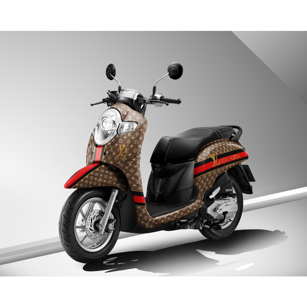 Jual sticker motor scoopy full body bebas request desain dan warna ...
