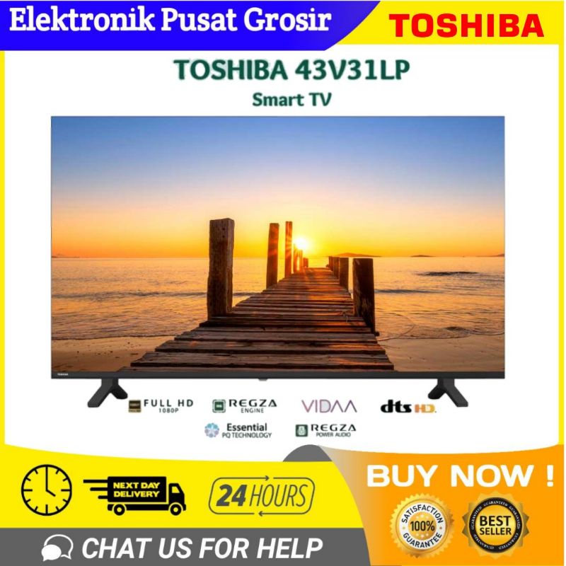 Jual TV TOSHIBA 43V31LP 43 INCH VIDAA SMART TV FHD REGZA DOLBY AUDIO ...