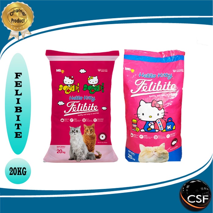 Jual Makanan Kucing Felibite Hello kitty 20kg Kemasan dalam Freshpack ...