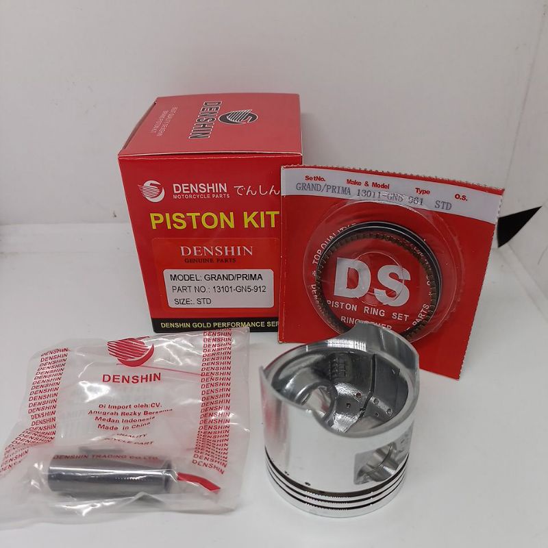 Jual Piston Kit (DS) GRAND / SUPRA / PRIMA seher DENSHIN | Shopee Indonesia