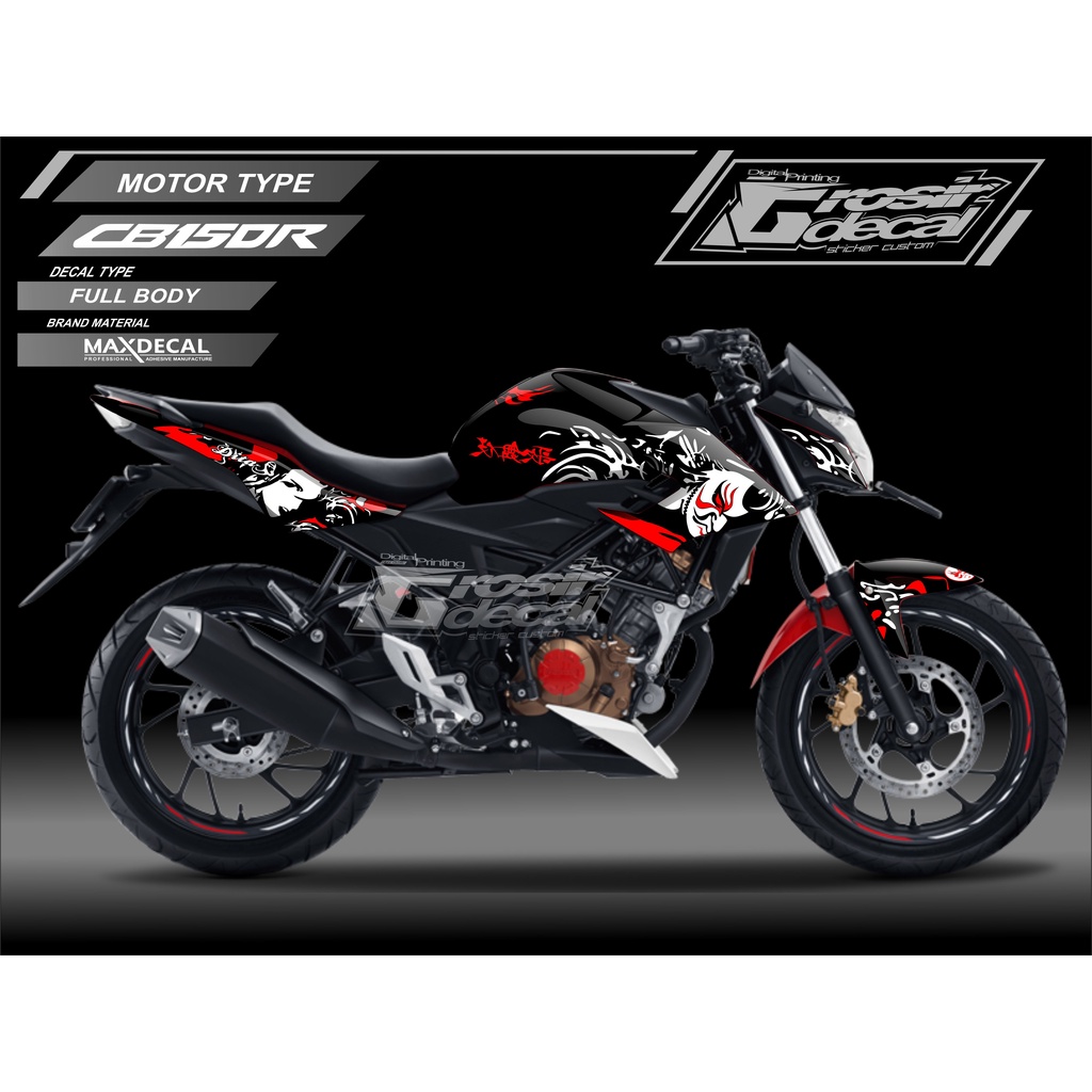 Jual Stiker Striping CB150 R New Kabuki Full Body Stiker Striping ...