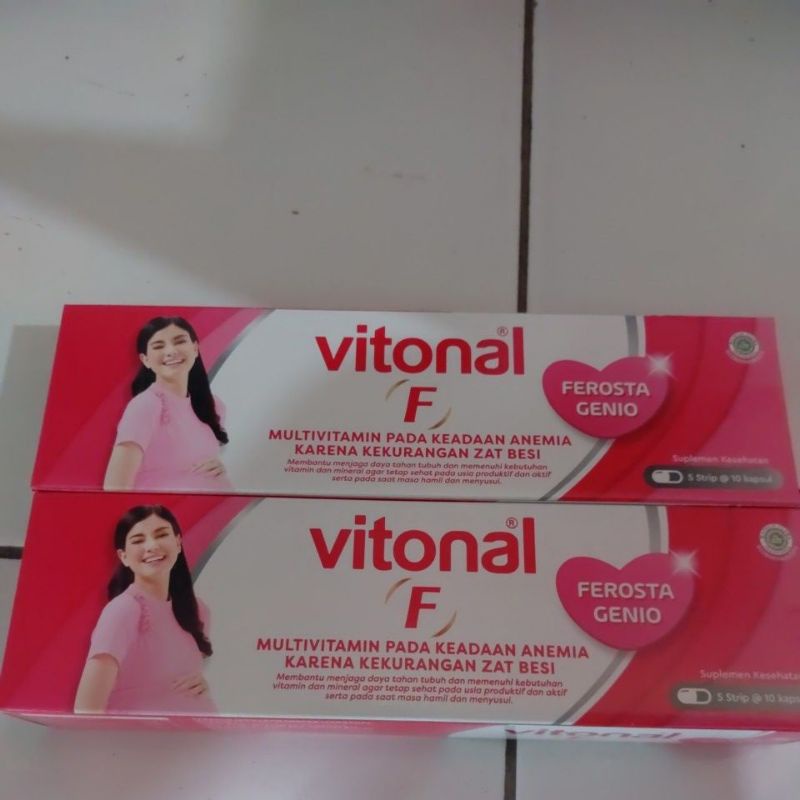 Jual VITONAL-F MULTIVITAMIN PENAMBAH DARAH KEMASAN BARU 2028 | Shopee ...