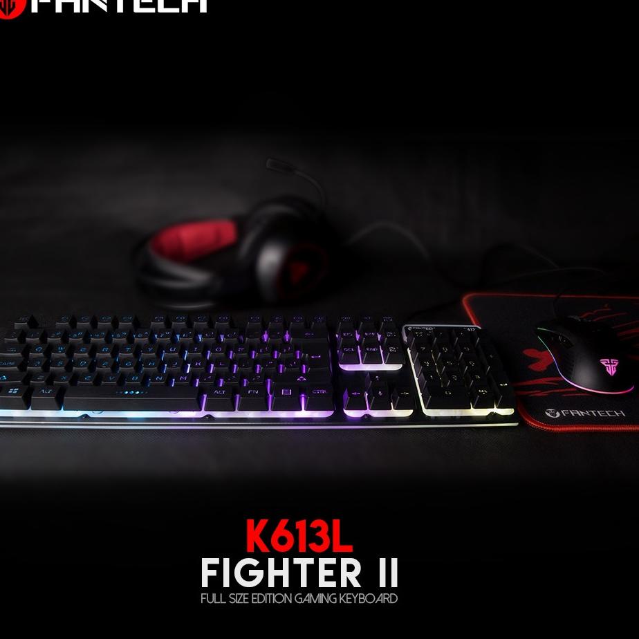 Jual Stock Terupdate Keyboard Gaming Full Size Fantech Fighter II K613L ...