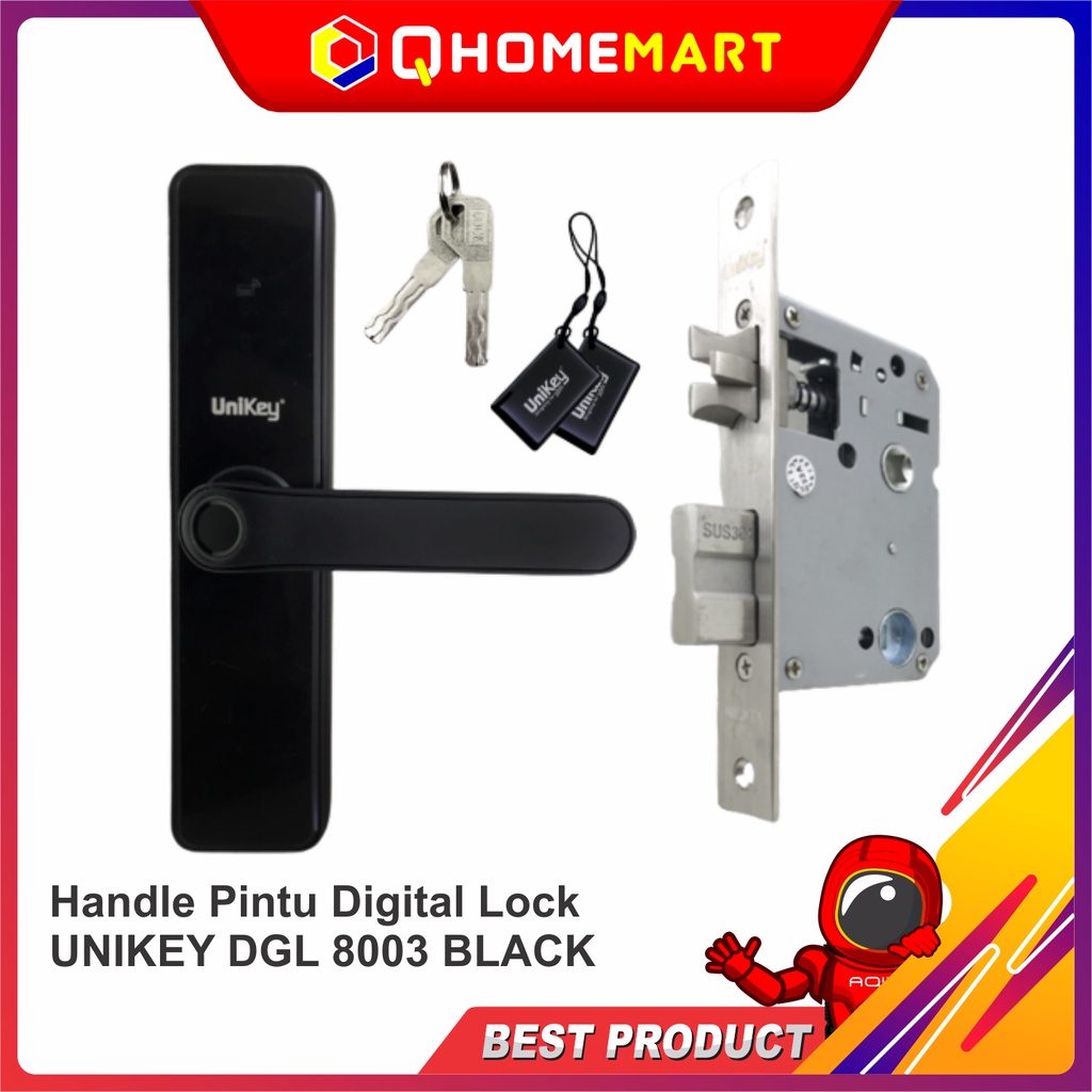 Jual Handle Pintu Digital Lock UNIKEY DGL 8003 BLACK | Shopee Indonesia