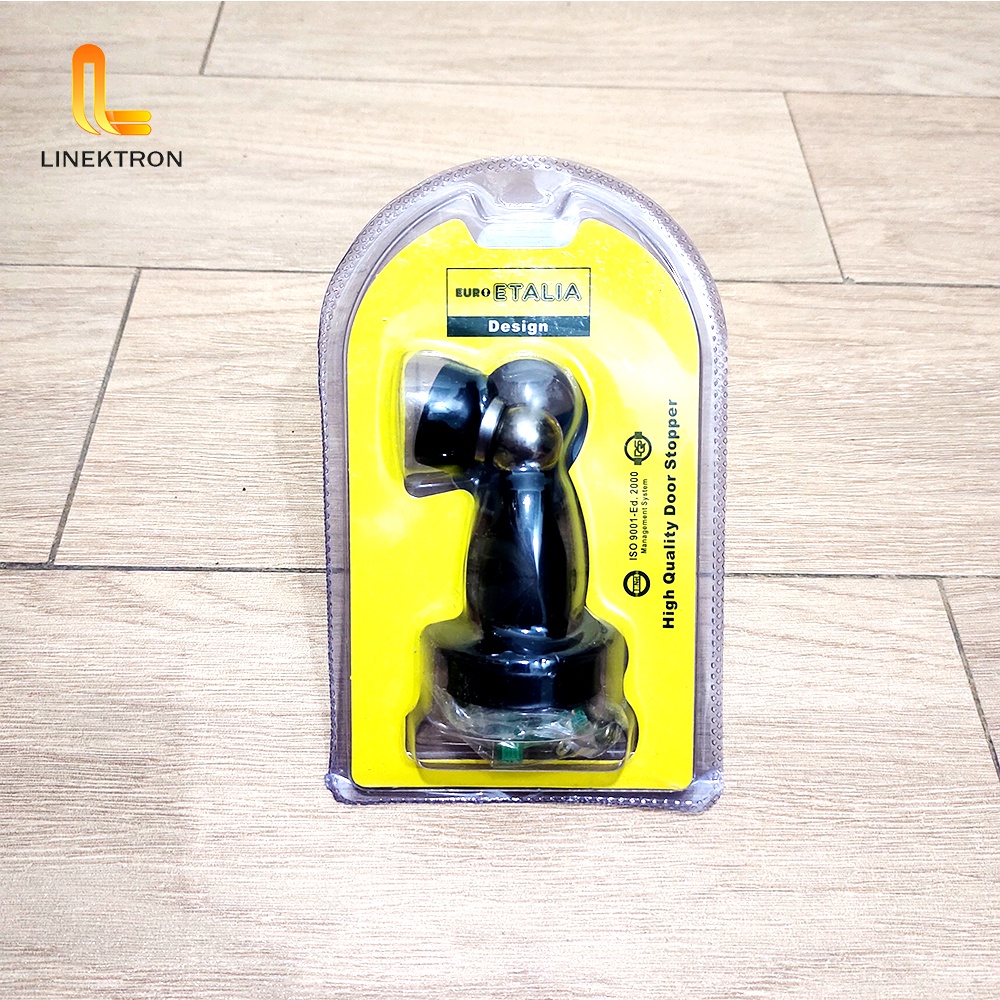 Jual DOOR STOPPER PINTU STAINLESS WARNA HITAM DAN SILVER / MAGNET ...