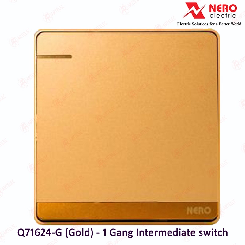 Jual NERO Saklar Intermediate DECORA Q71624-G Gold 1 Gang | Shopee ...