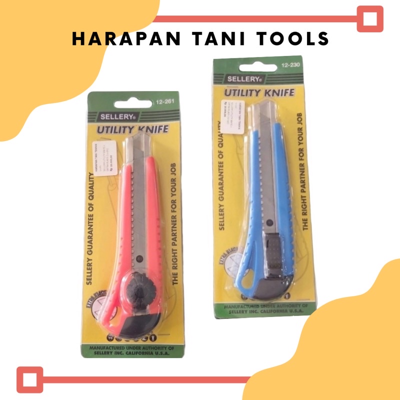 Jual Sellery Utility Knife | Sellery Cutter Besar | Cutter Bagus ...