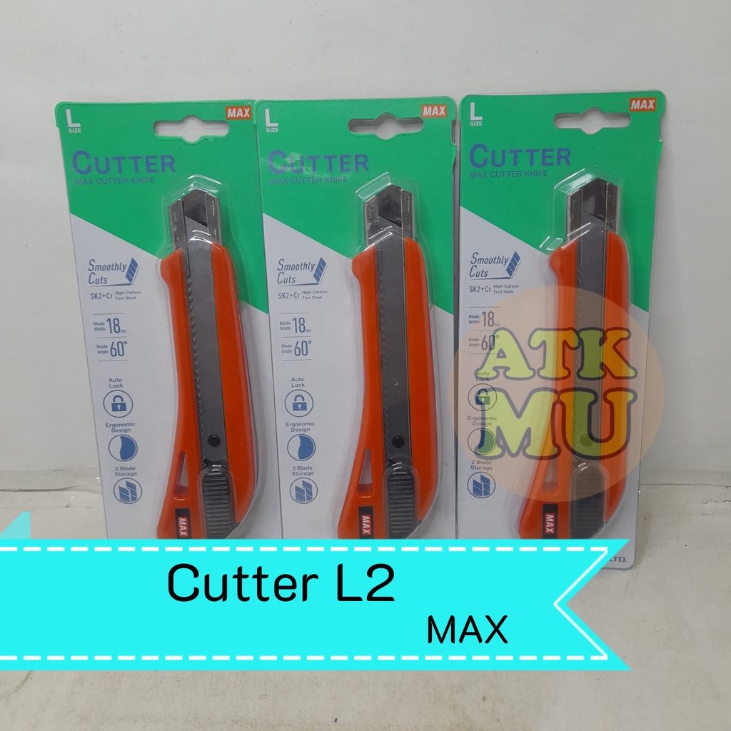 Jual MAX Cutter Besar Pisau Pemotong Professional L2 | Shopee Indonesia