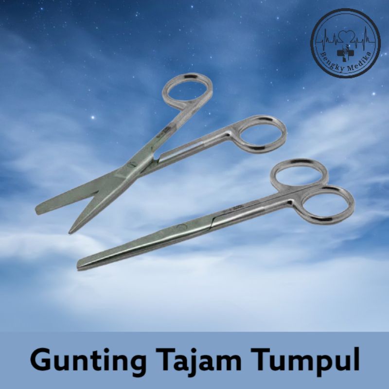 Jual Gunting Tajam Tumpul 14CM Gunting Tajam Tajam 14CM | Shopee Indonesia
