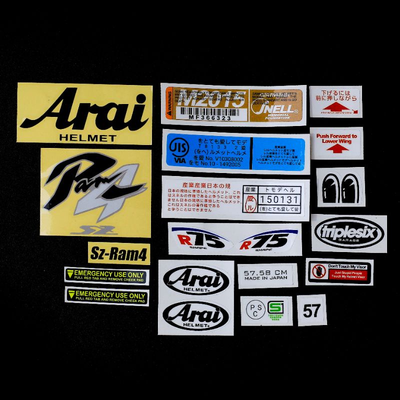Jual STIKER ARAI RAM4 POLOS | Shopee Indonesia