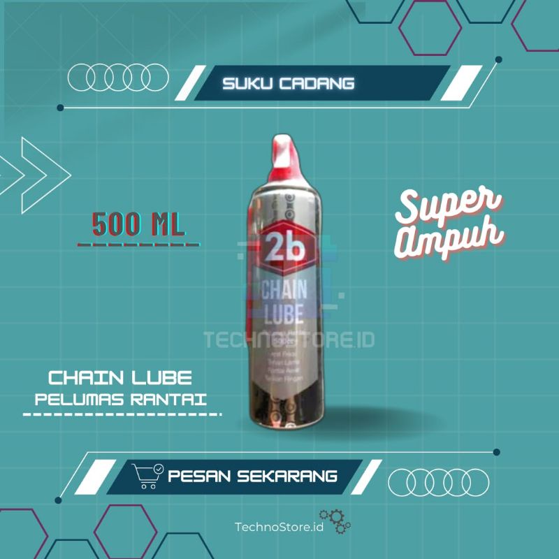 Jual Chain Lube 2B 500ml Pelumas Rantai 2B 500cc Kualitas Terjamin ...
