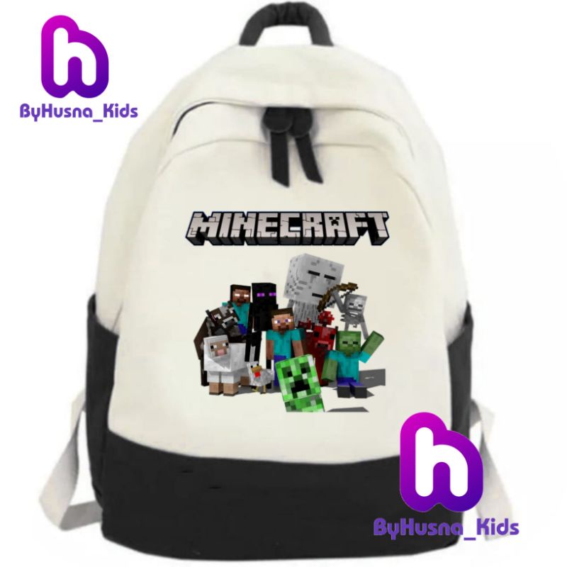 Jual Tas Ransel Anak Minecraft Minecraf Minicraft Mine Craft Anak cowok ...