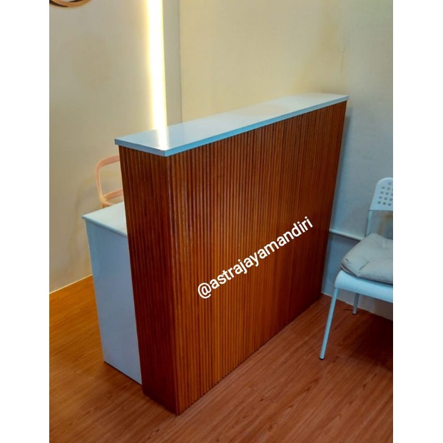 Jual meja resepsionis meja counter meja kasir meja bar meja custom new ...