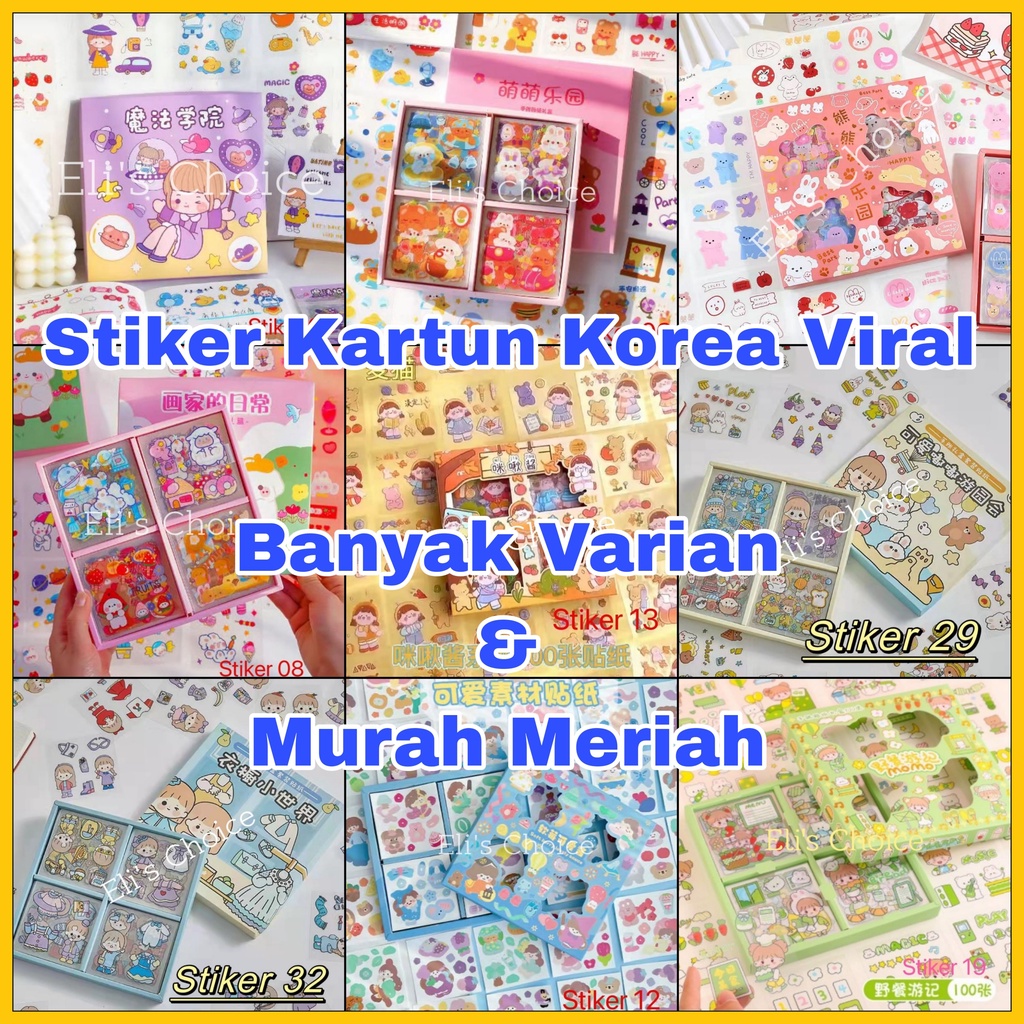 Jual [50] Stiker Kartun / Sticker Motif Kartun Waterproof Import ...