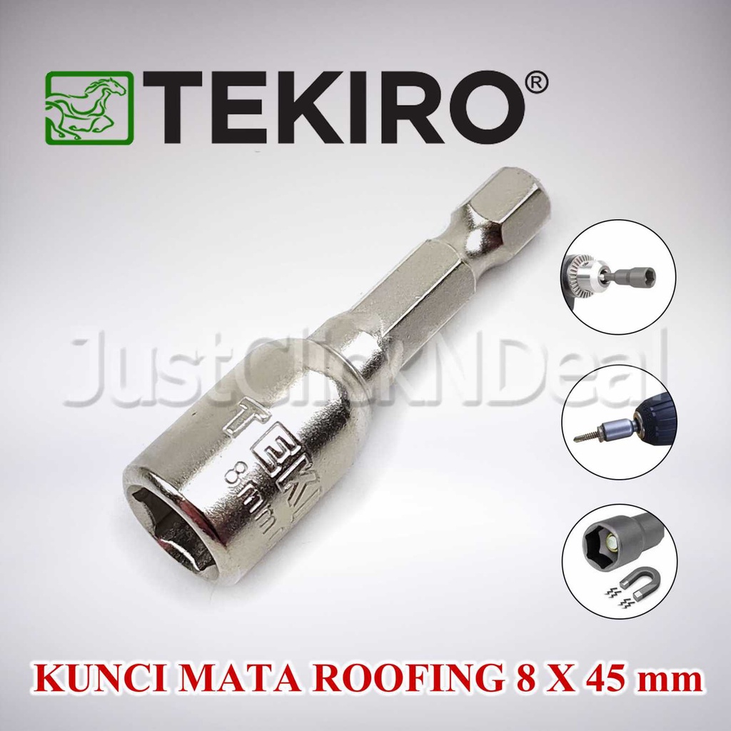 Jual Tekiro Kunci Mata Roofing Baut Baja Ringan Magnetic Hex Nut ...