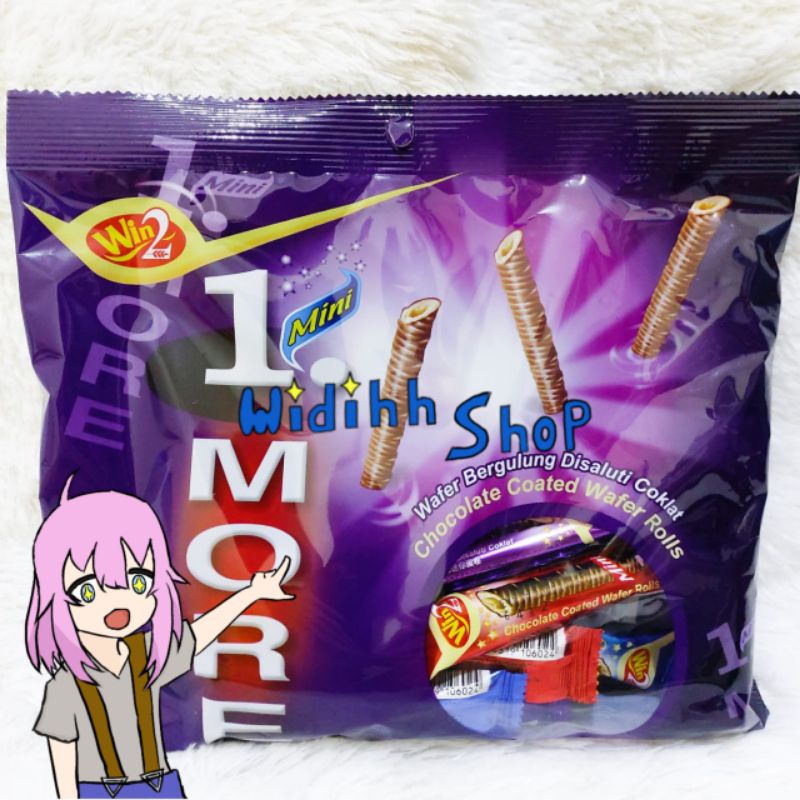 Jual Win2 Wafer Mini Chocolate Malaysia / Wafer bergulung disaluti ...