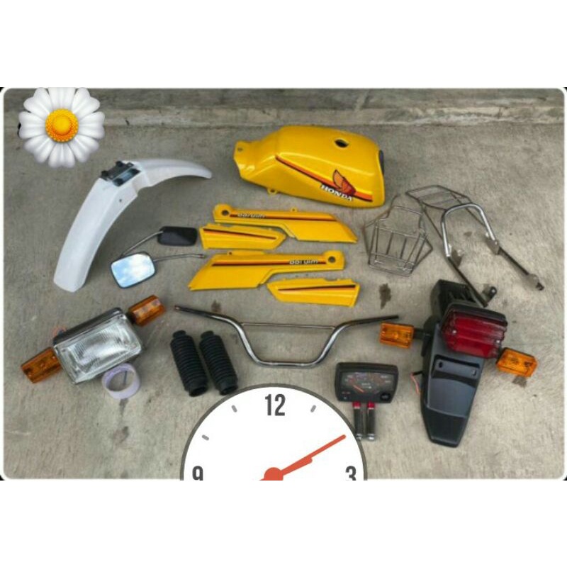 Jual Cover Body Fullset Honda Win 100 Bodi Win 100 Fulset Warna Kuning ...