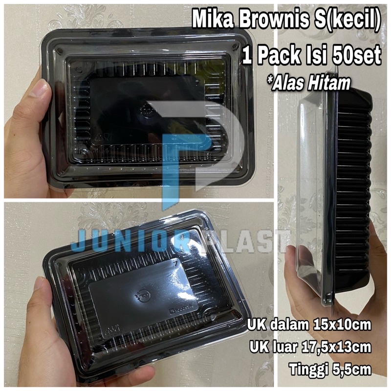 Jual Mika Bronis S/Bronis Kecil/Kotak kue (alas hitam)Isi 50pcs ...