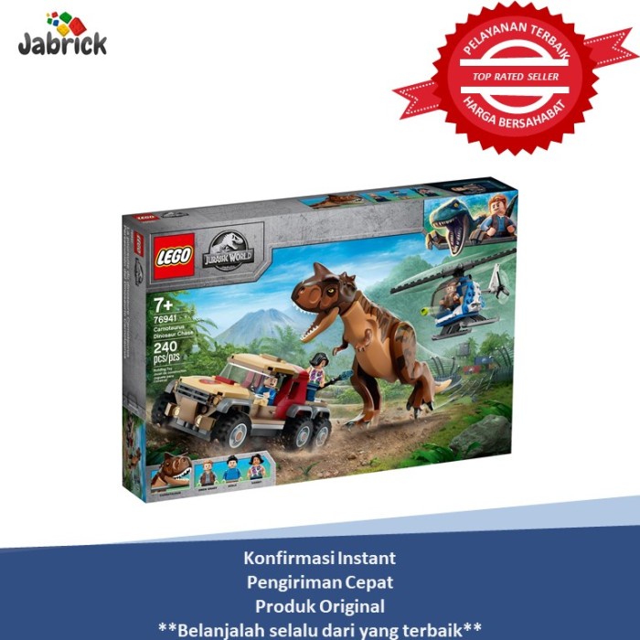 Jual Lego 76941 Carnotaurus Dinosaur Chase | Shopee Indonesia