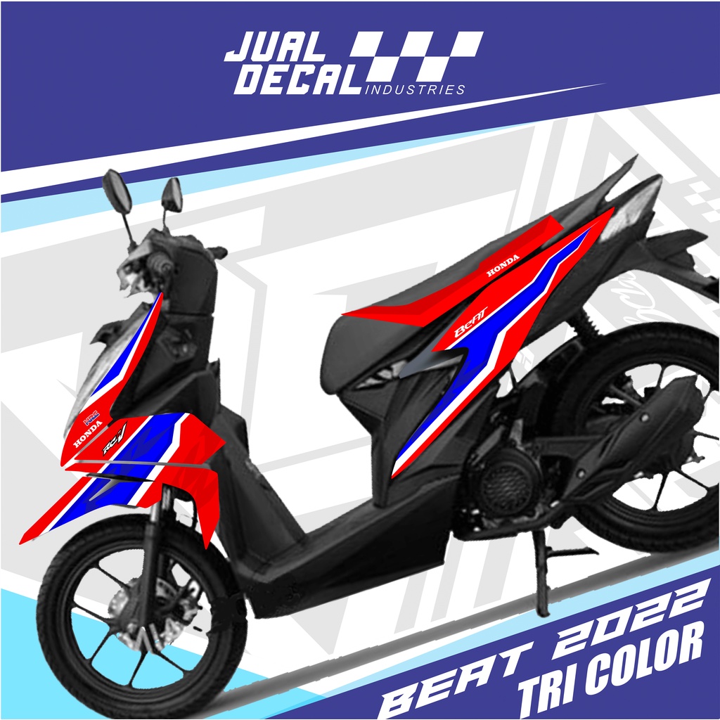 Jual Striping Beat All New Deluxe Variasi HRC LIVERY Stiker Motor Honda ...