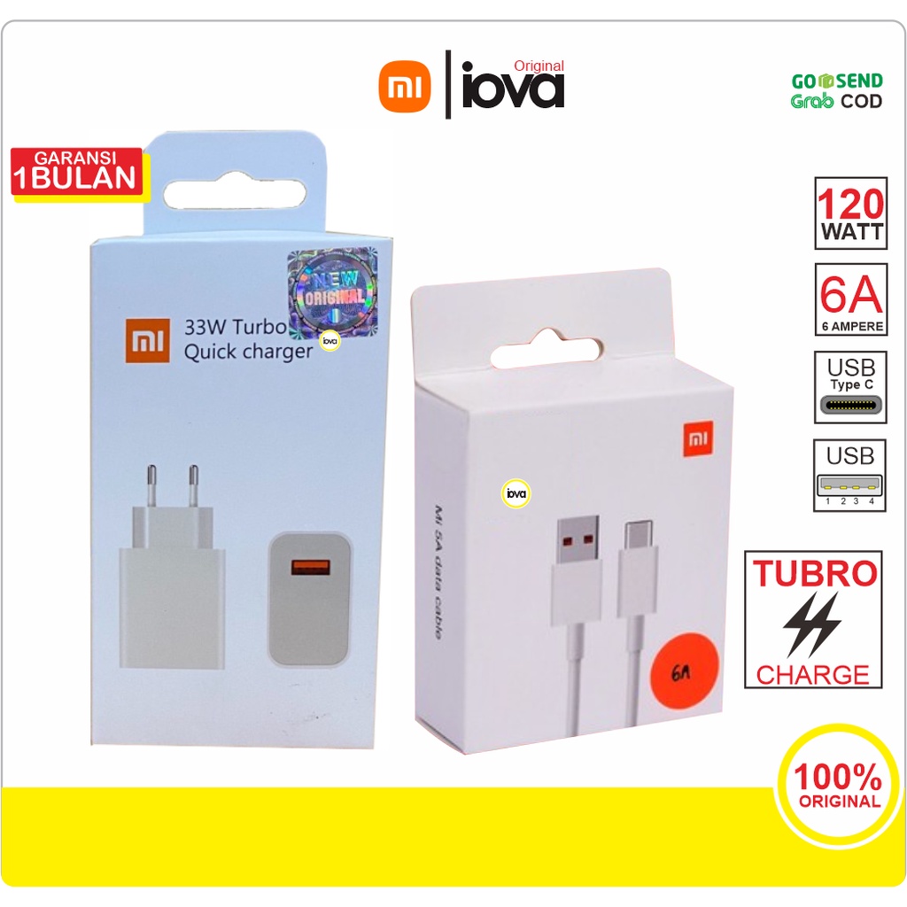 Jual Kabel Charger XIAOMI 33W TURBO REDMI NOTE 9 10 PRO POCO X3 ...